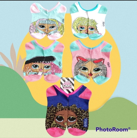 L.O.L. Surprise! | Accessories | 5 Pairs Of Kids Socks Lol Surprise Omg ...